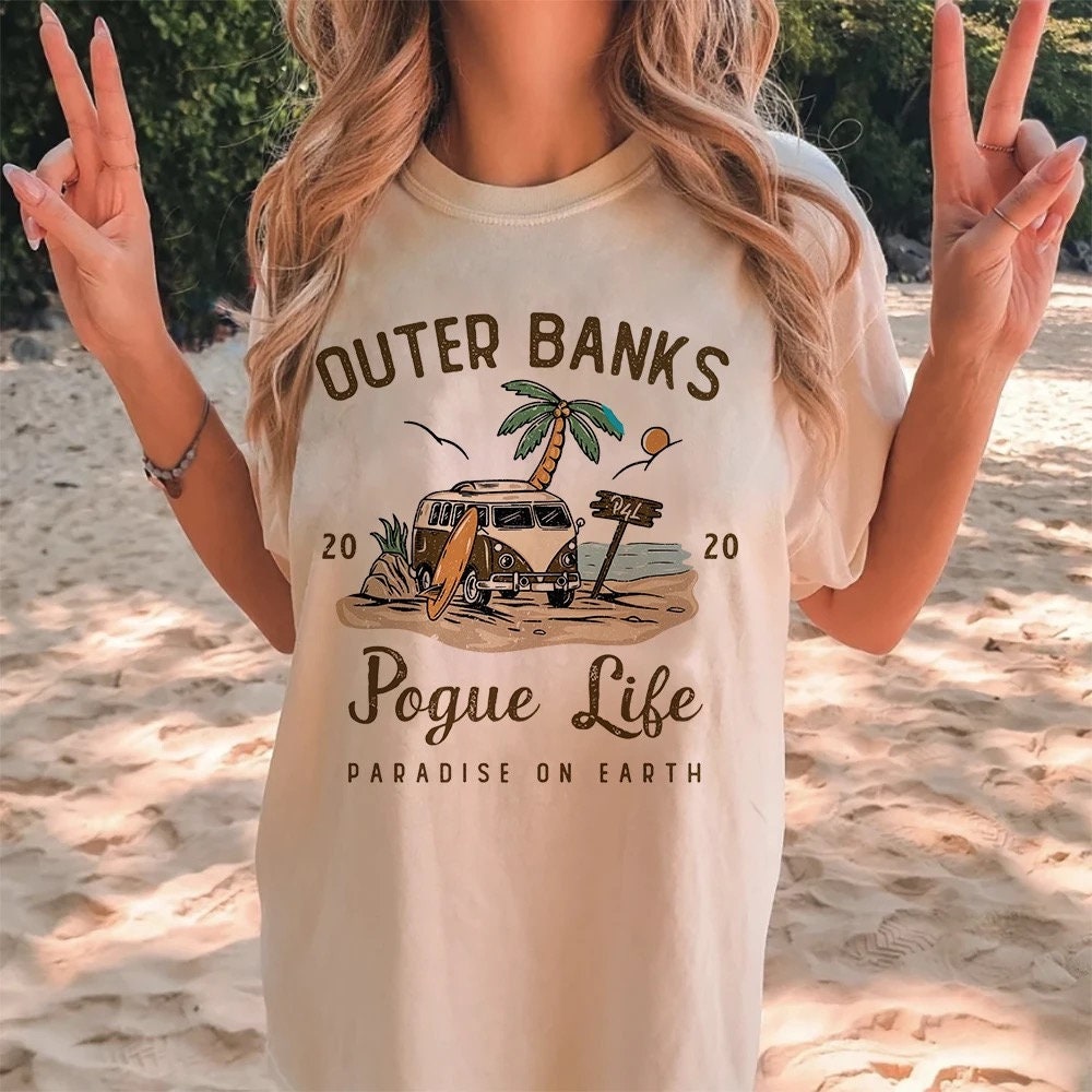 Outer Banks T Shirt OBX Paradise on Earth Pogue Life - Etsy