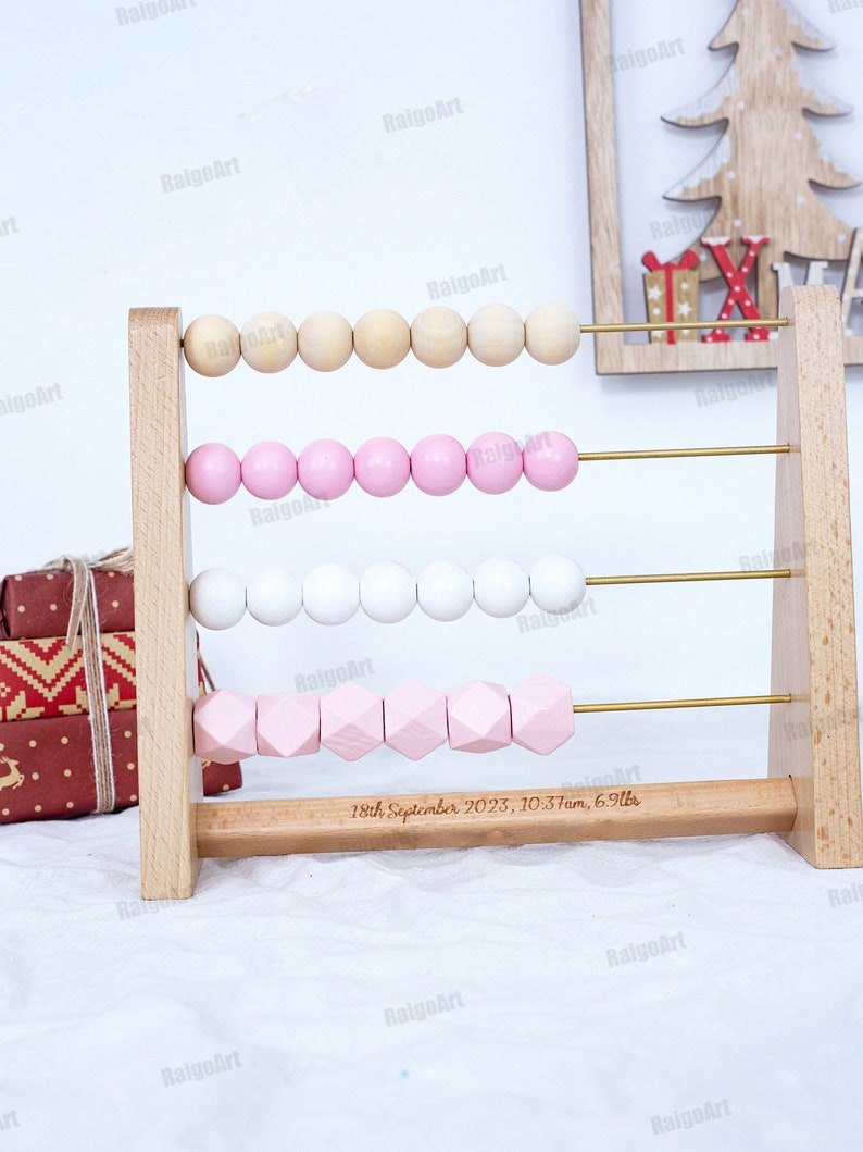 Personalized Abacus, Rainbow Abacus, 2nd Birthday Gifts, Nursery ...
