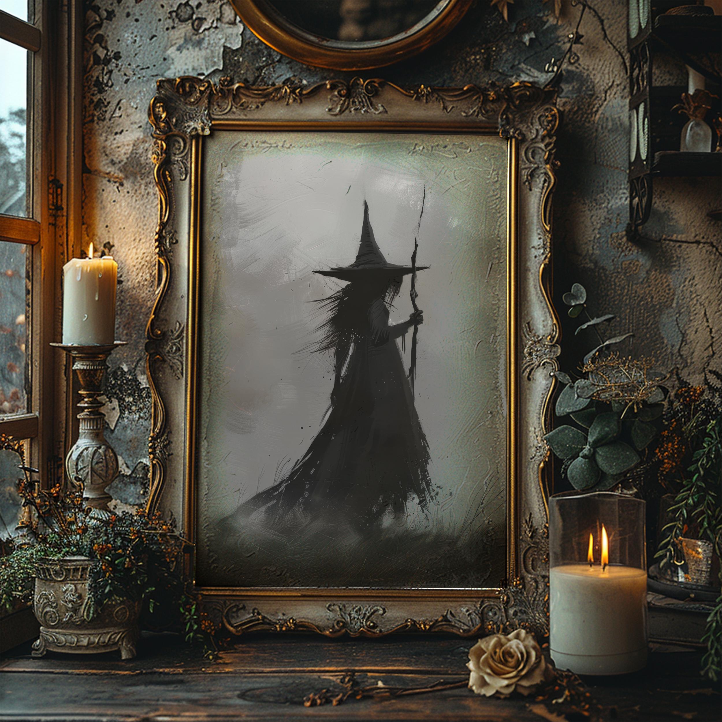 Witchy Wall Decore Poster, Wall Art Set of 3 Wizard Decore, Vintage ...