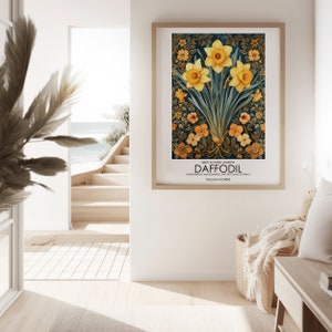 March Birth Flowers Art Print, Daffodil Birthday Family Gift, Birth ...