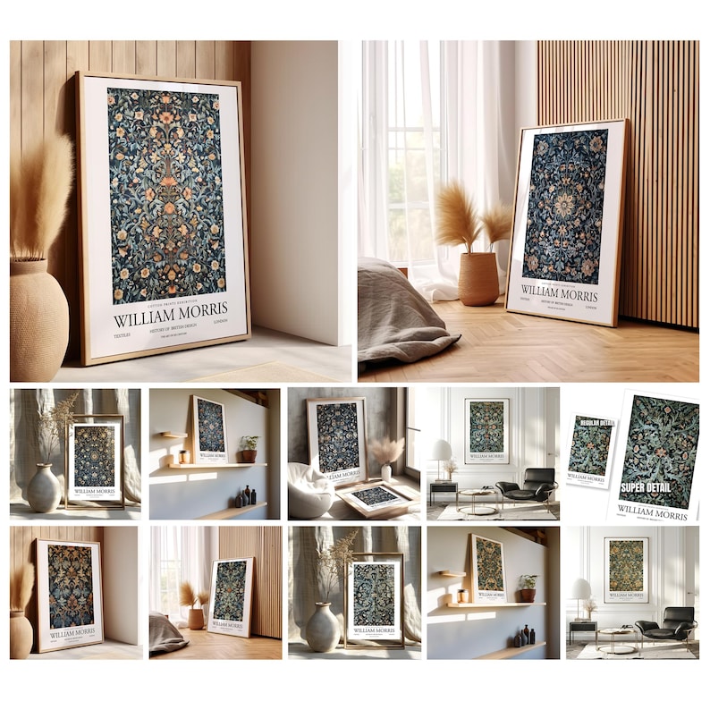40 William Morris Inspire Wall Art, Mega Bundle Gallery Wall Set ...