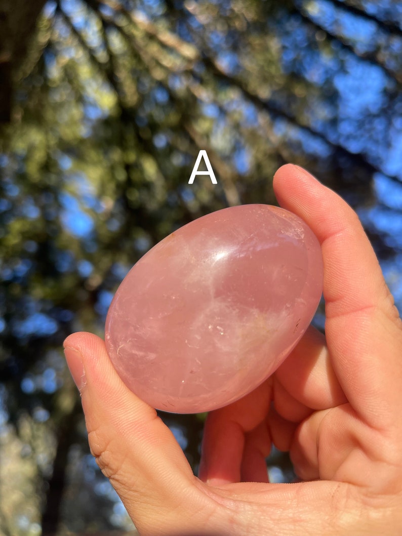 Natural Rose Quartz Palm Stones / High Quality Rose Quartz ...