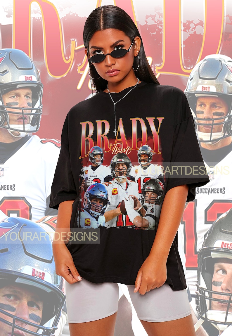 90s Graphic Style Tom Brady T-shirt Tom Brady T-shirt Retro American ...