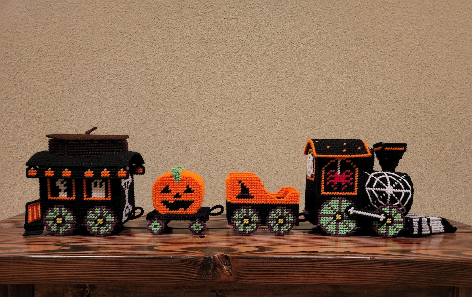 Halloween Plastic Canvas Train Pattern (digital Download) - Etsy