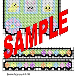 Easter Plastic Canvas Train Pattern (digital Download) - Etsy