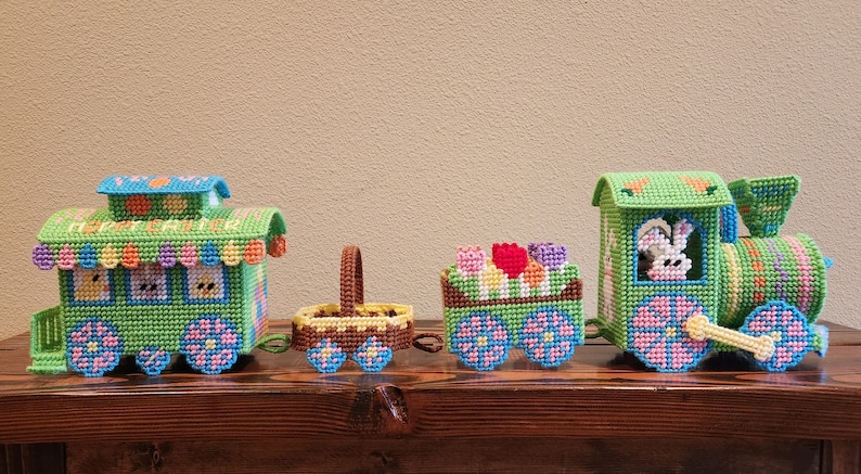 Easter Plastic Canvas Train Pattern (digital Download) - Etsy