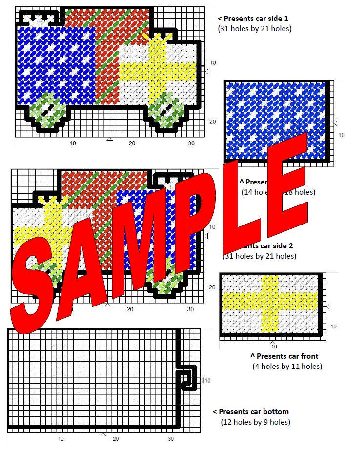 Christmas Plastic Canvas Train Pattern (digital Download) - Etsy