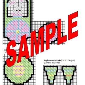 Easter Plastic Canvas Train Pattern (digital Download) - Etsy