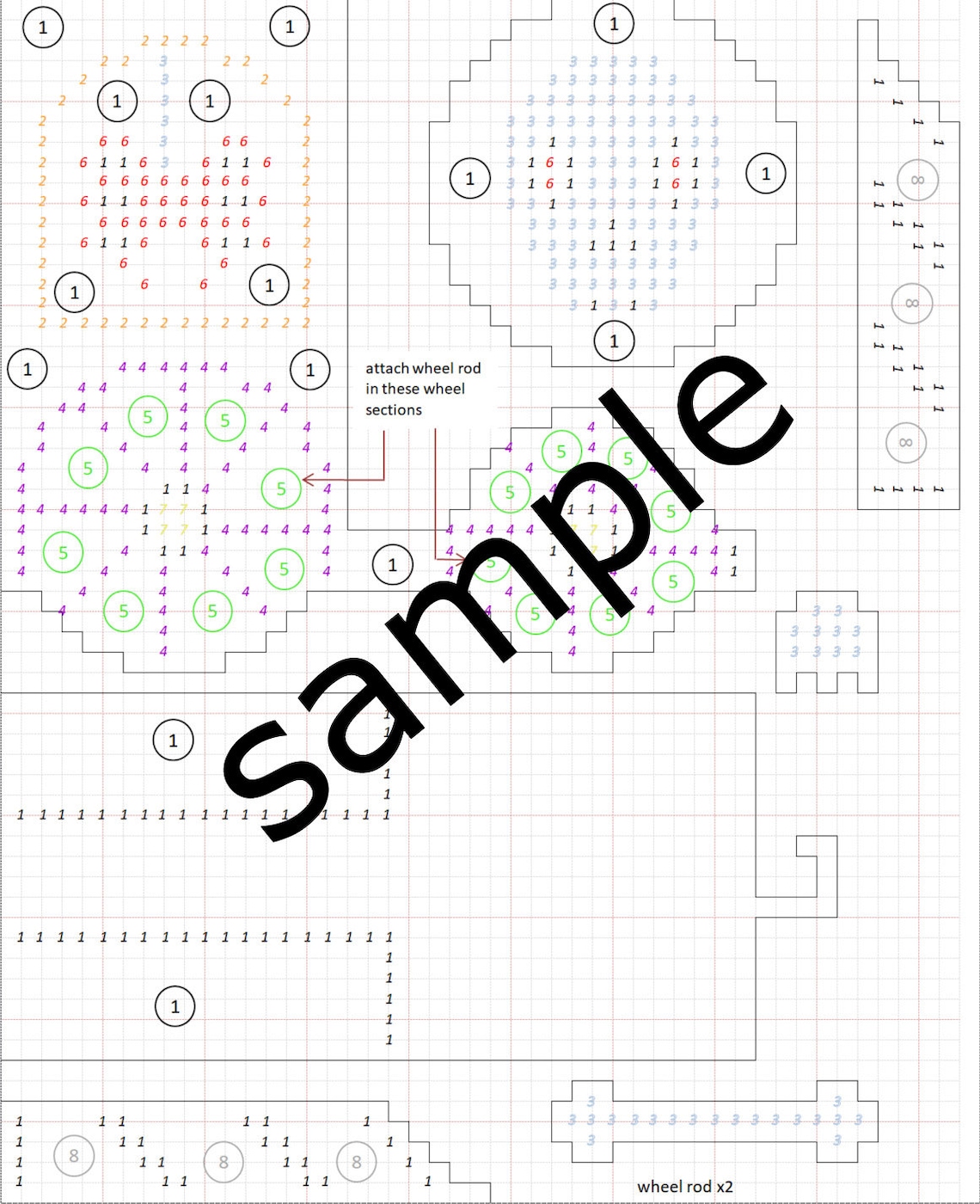 Halloween Plastic Canvas Train Pattern - Etsy