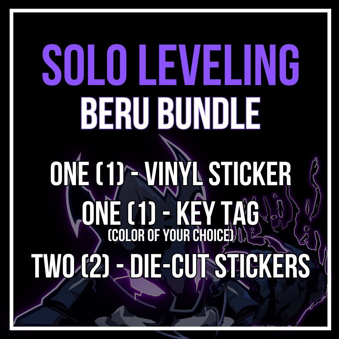 Solo Leveling BERU Bundle Vinyl Sticker Die Cut Stickers - Etsy