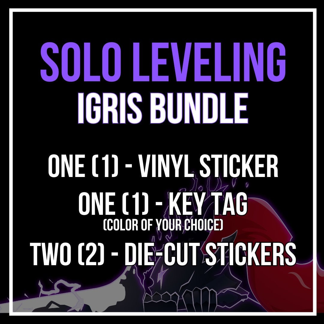 Solo Leveling IGRIS Bundle Vinyl Sticker Die Cut - Etsy