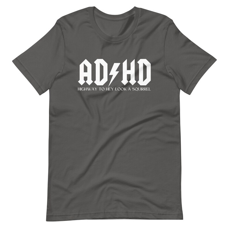ADHD T-shirt ACDC Highway to Hell Humor Shirt Tee Rock and Roll - Etsy