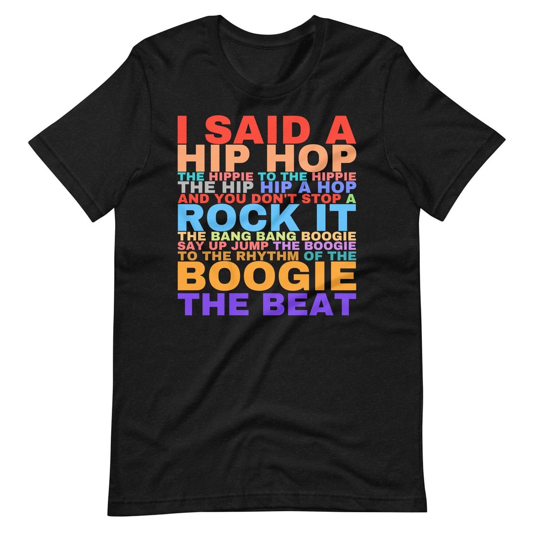 Rappers Delight T-shirt Old School Hip Hop Hip-hop Hiphop B-boy DJ MC ...