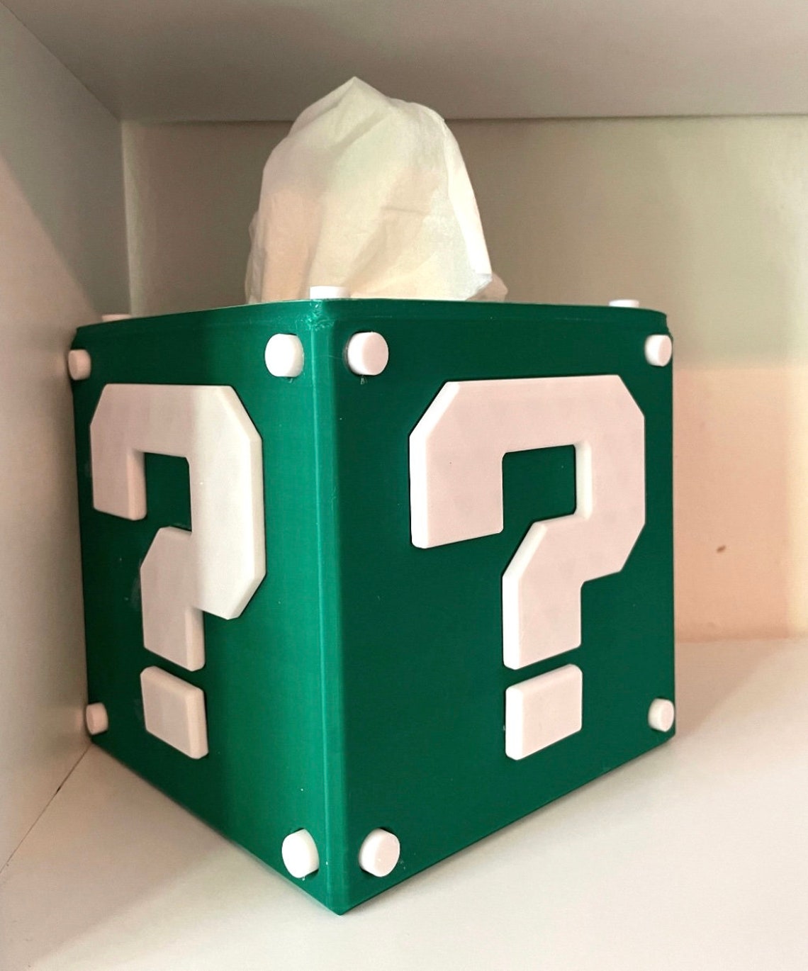 Gaming Themed Vintage Mario Tissue Box Cover for Office, Living Room ...
