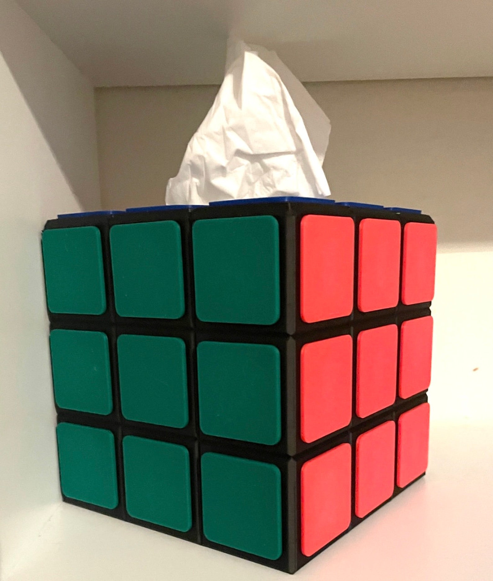 Vintage Rubik's Cube Tissue Box Cover - Etsy