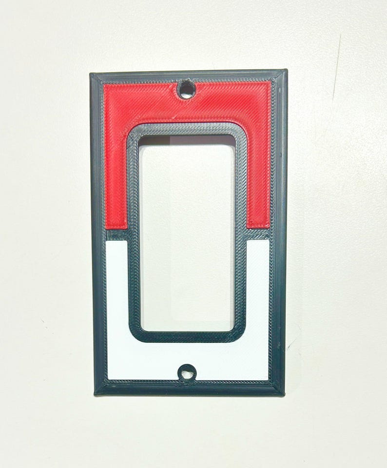 Pokéball Light Switch Cover; 3D Printed Gamer Decor - Etsy