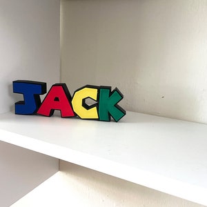 Personalized Mario Name Tag Sign. High Quality Custom Desk or Wall Name ...