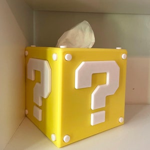 Gaming Themed Vintage Mario Tissue Box Cover for Office, Living Room ...