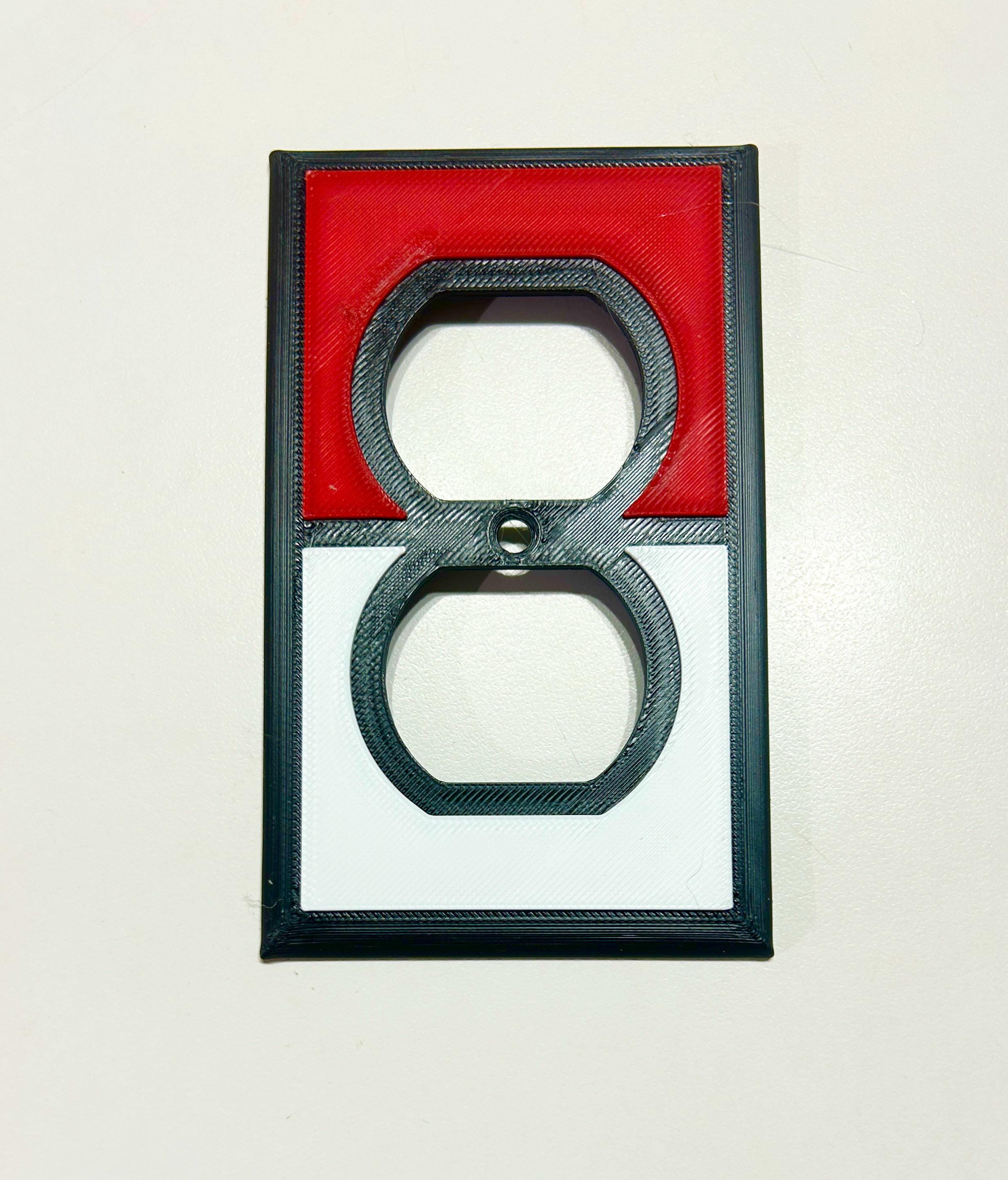 Pokéball Light Switch Cover; 3D Printed Gamer Decor - Etsy