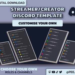 Your Own Custom Discord Channel - Great for Twitch, Youtube, Tiktok ...