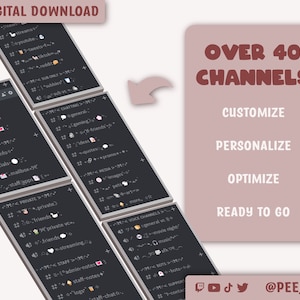 Vanilla Aesthetic Streamer & Content Creator Discord Server Template ...