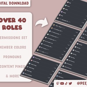 Vanilla Aesthetic Streamer & Content Creator Discord Server Template ...