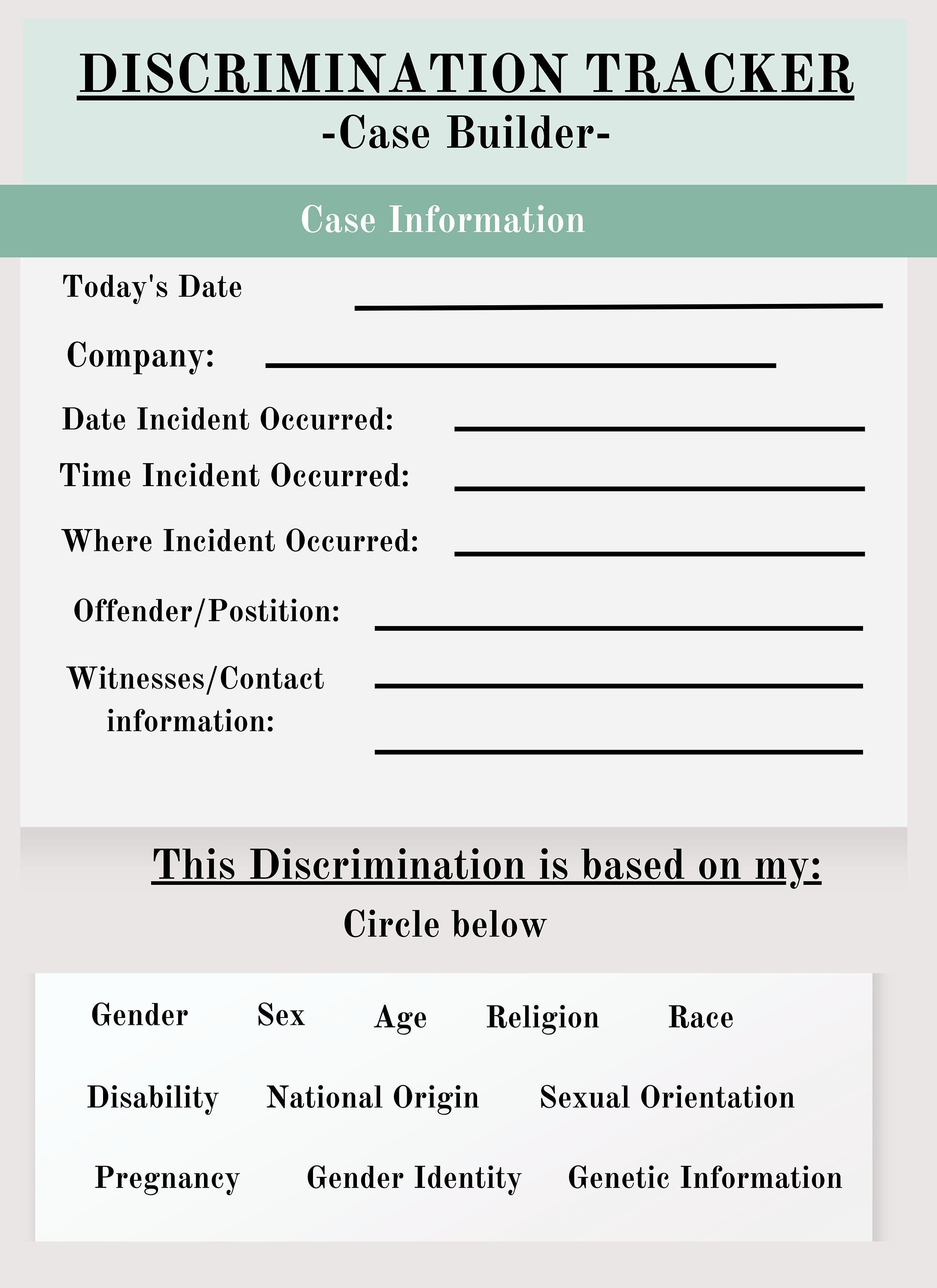 Digital Printable Tracker Editable Complaint Form Employee Template ...