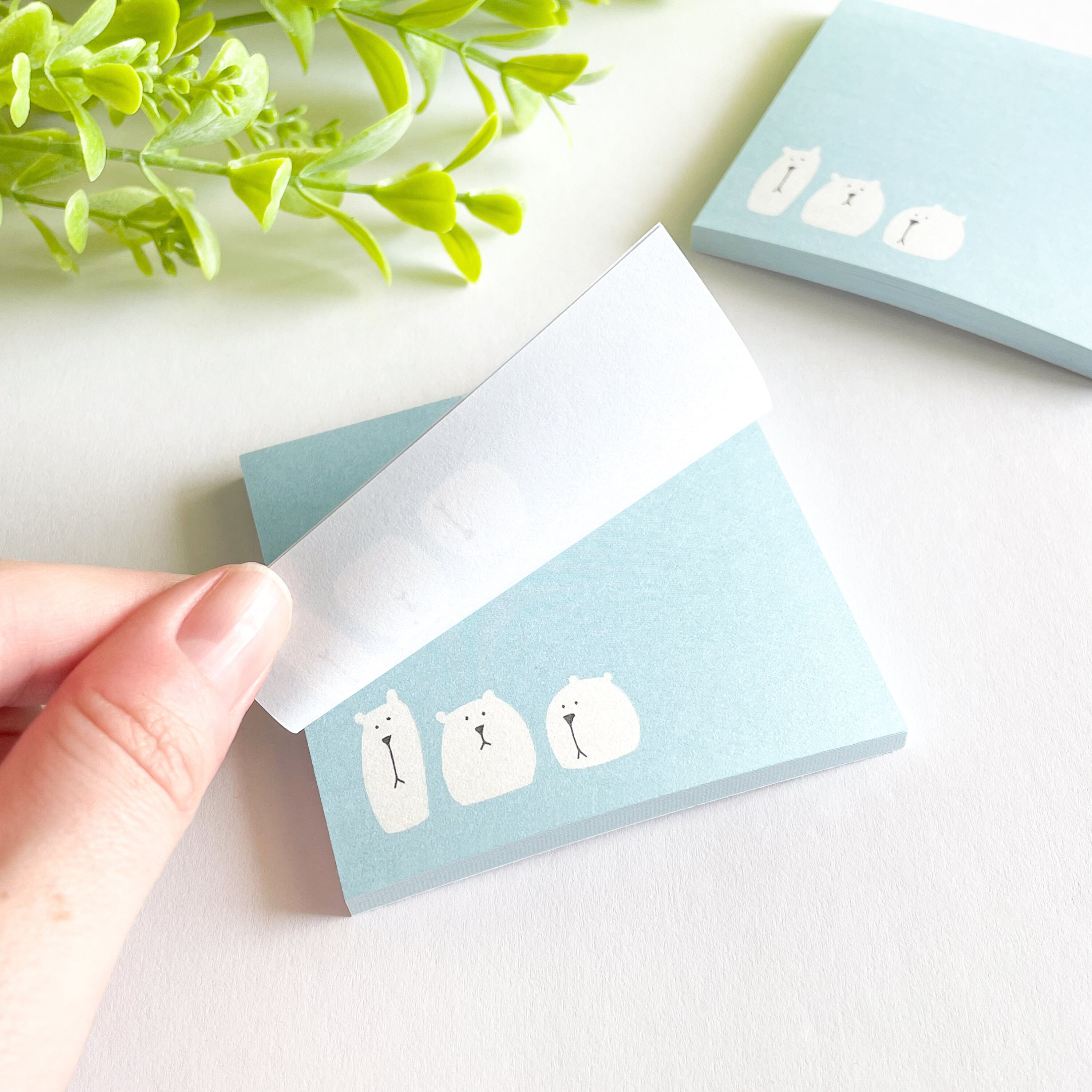 Pensive Polar Bear Sticky Notes | Cute Bear Sticky Notes | Cute Bear ...