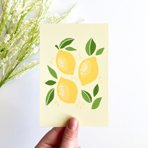 Fruity Fun Mini Print | 4x6 | Cute Summer Fruit Art Print | Lemons ...