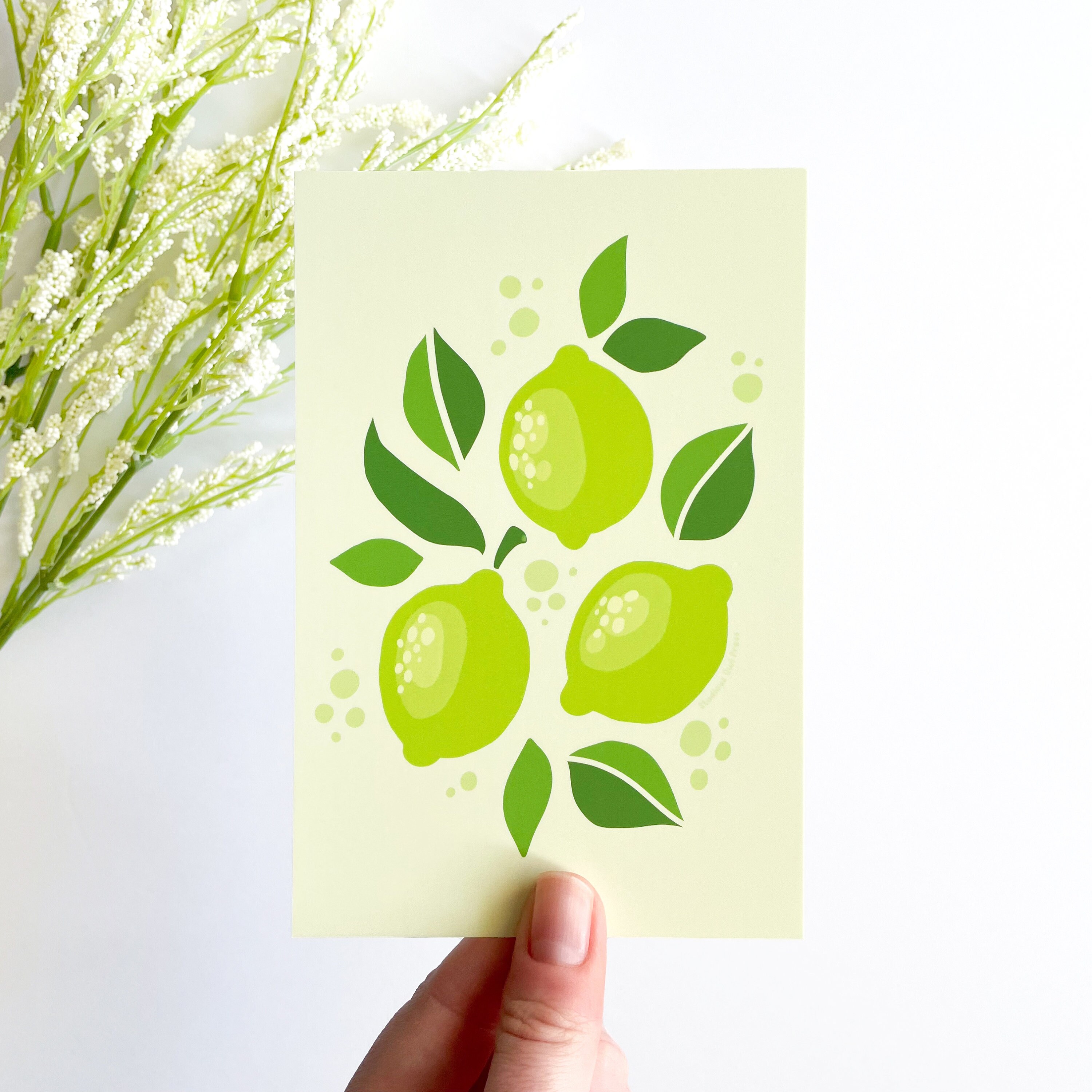 Fruity Fun Mini Print | 4x6 | Cute Summer Fruit Art Print | Lemons ...