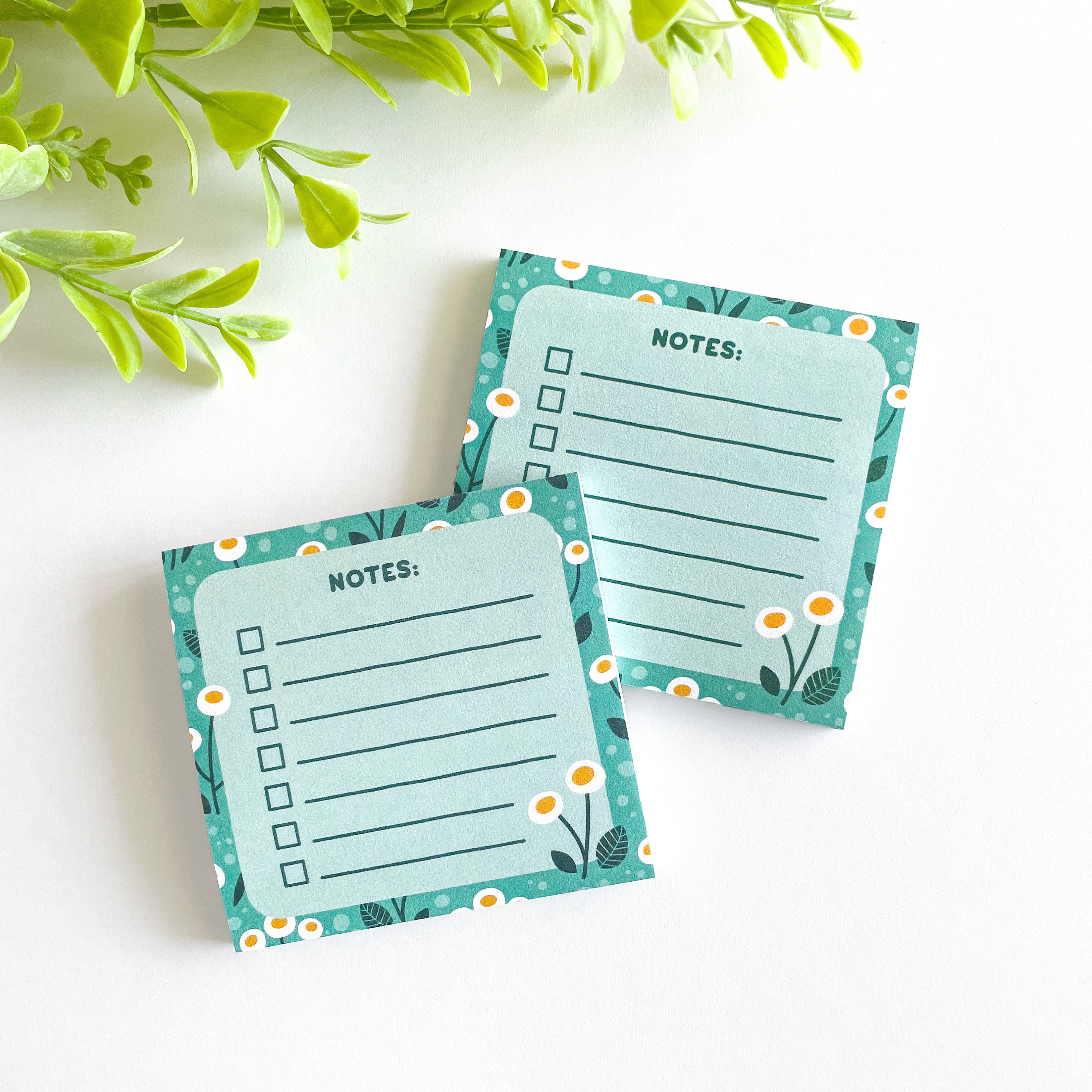 Winter Bloom Sticky Notes | Cute Floral Sticky Notes | Cute Floral ...