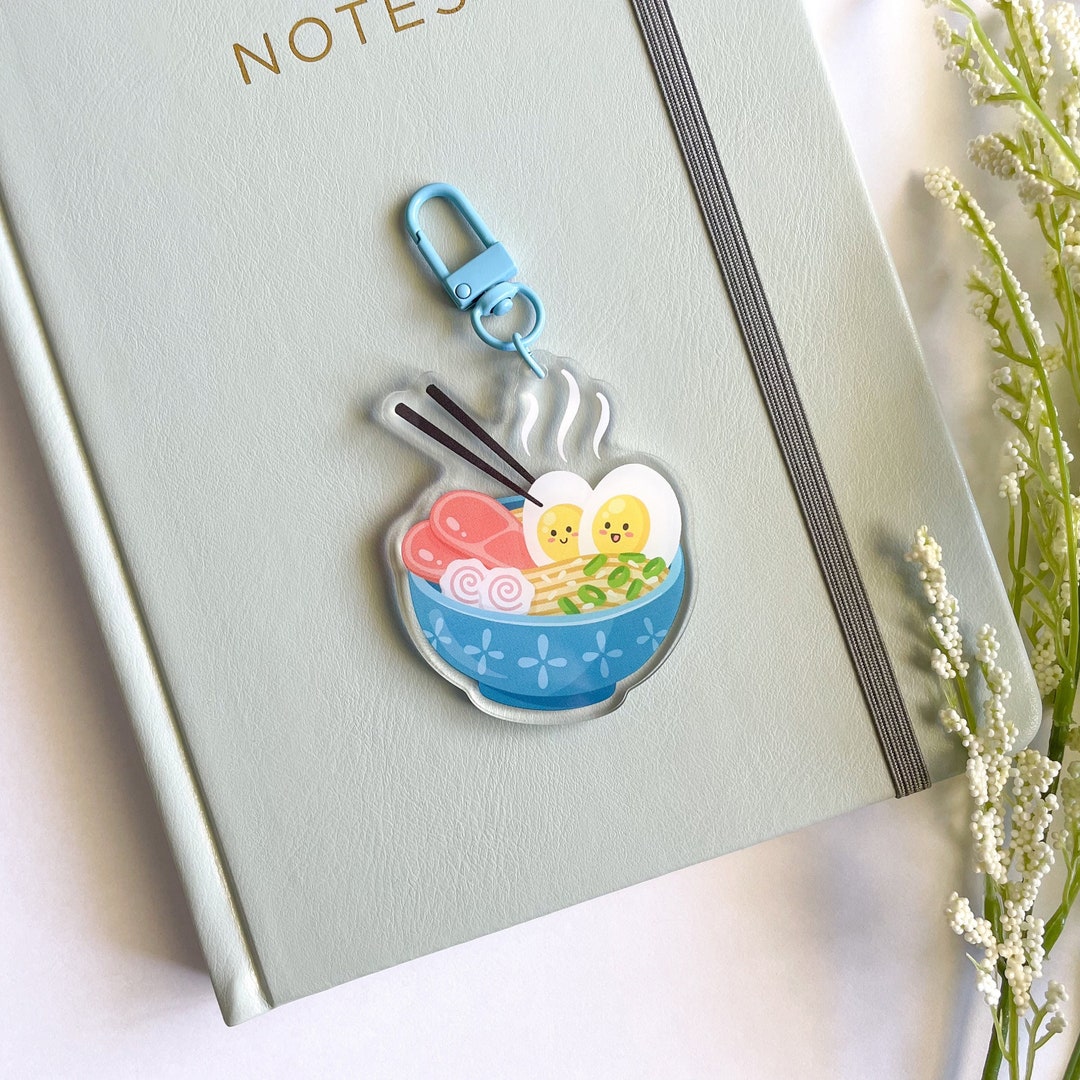 Happy Ramen Keychain | Cute Ramen Keychain | Kawaii Ramen Charm ...