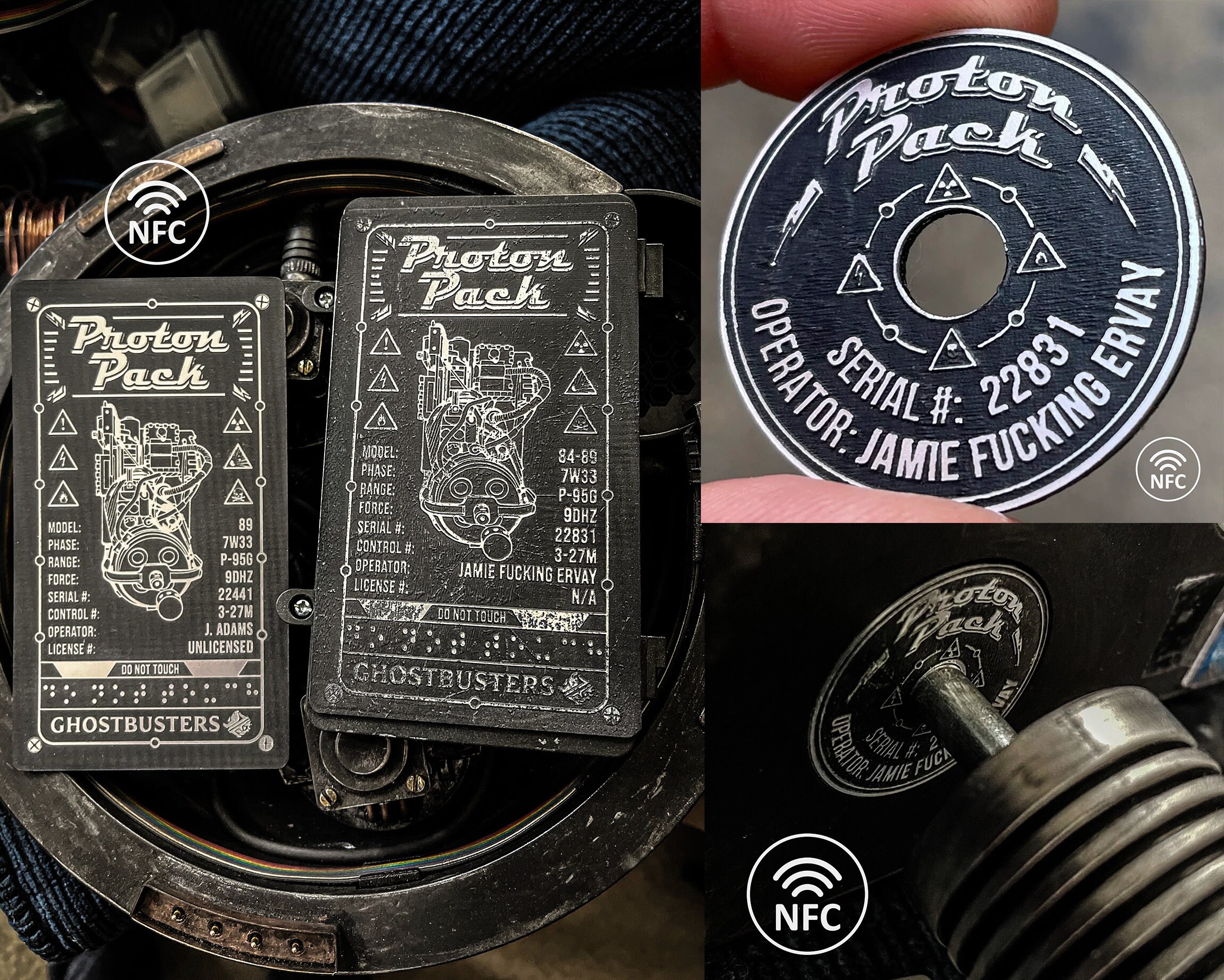 Custom Programmable Haslab Proton Pack NFC Asset Tags Bundle - Etsy