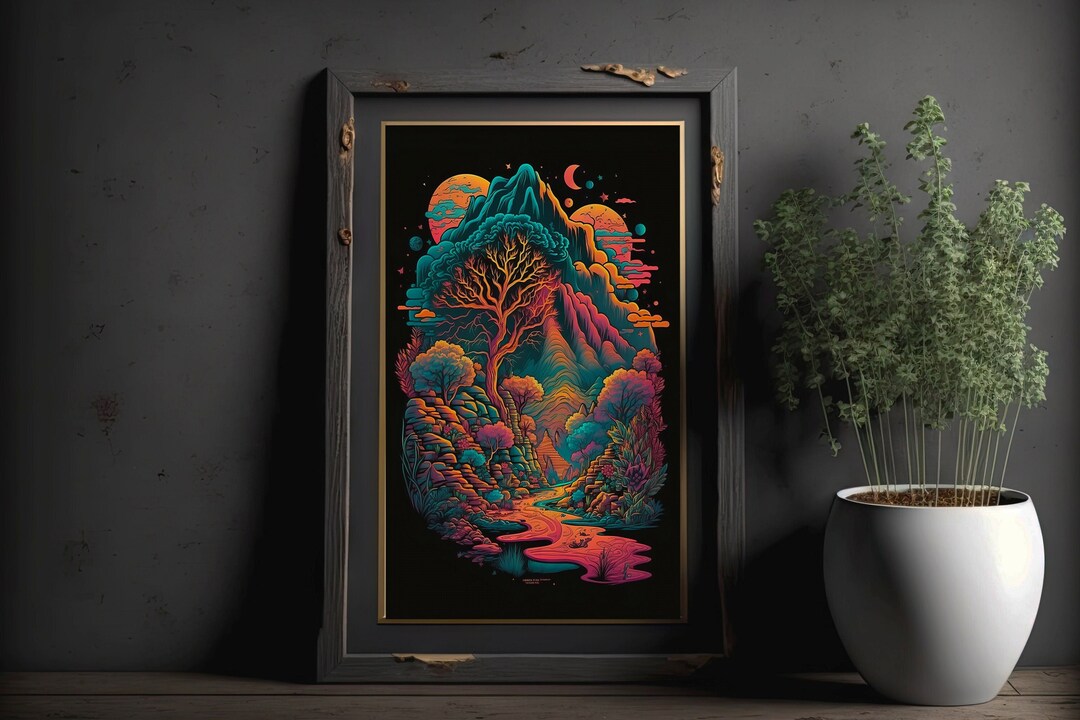 Psychedelic Art, Psychedelia, Home Decor, Dorm Decor, LSD, Aesthetic ...