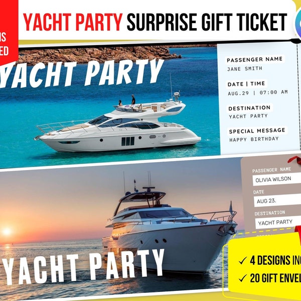 Boat Ticket Template - Etsy