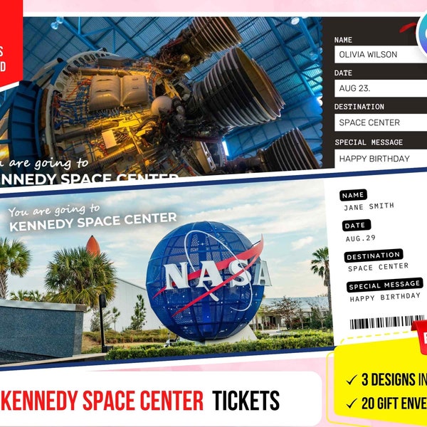 Space Center Ticket - Etsy
