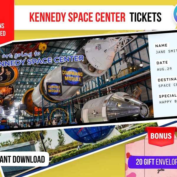 Space Center Ticket - Etsy