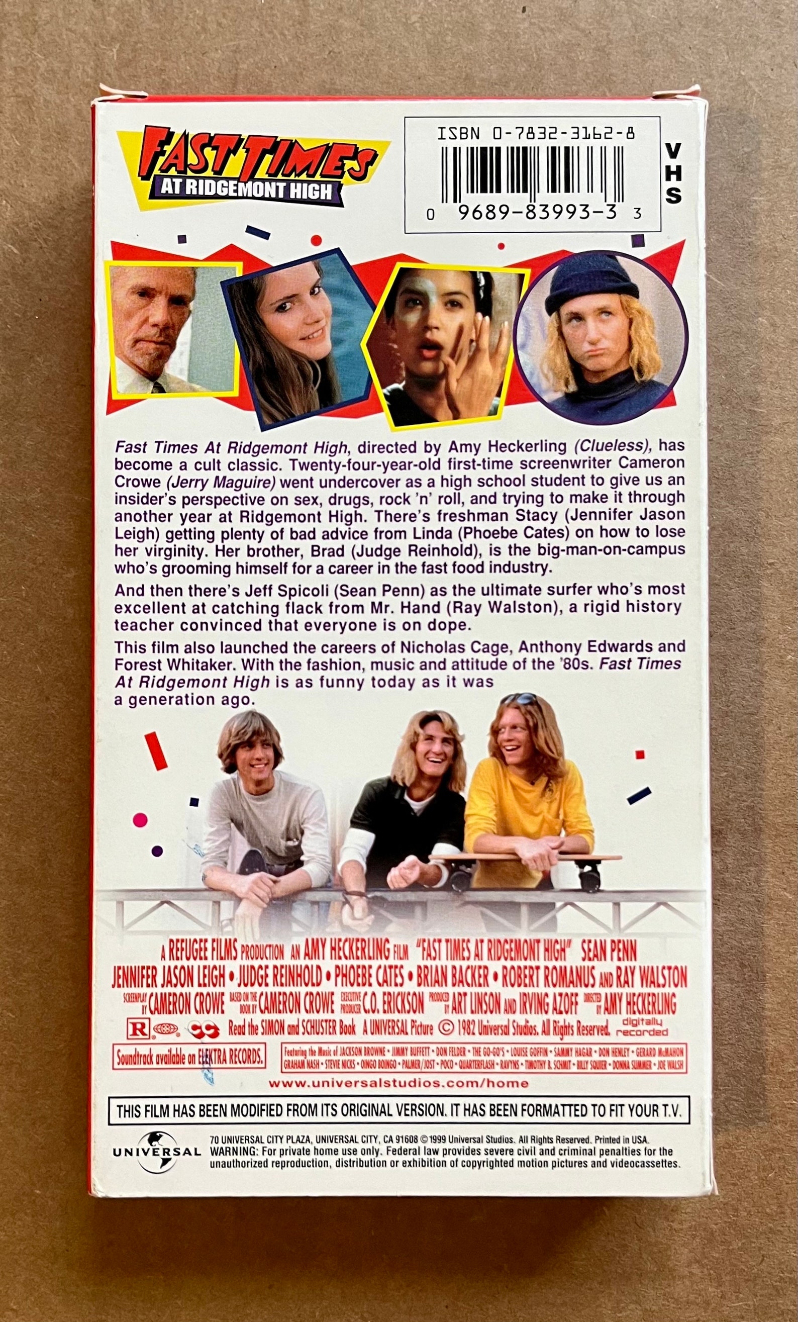 Fast Times at Ridgemont High VHS - Etsy