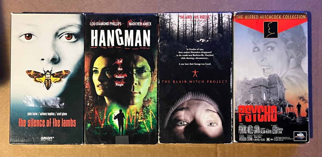 Horror Movies VHS Lot - Etsy