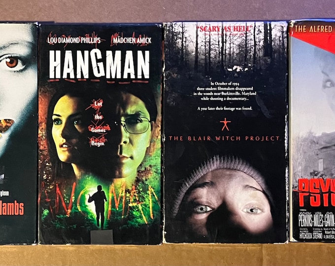 Horror Movies VHS Lot - Etsy