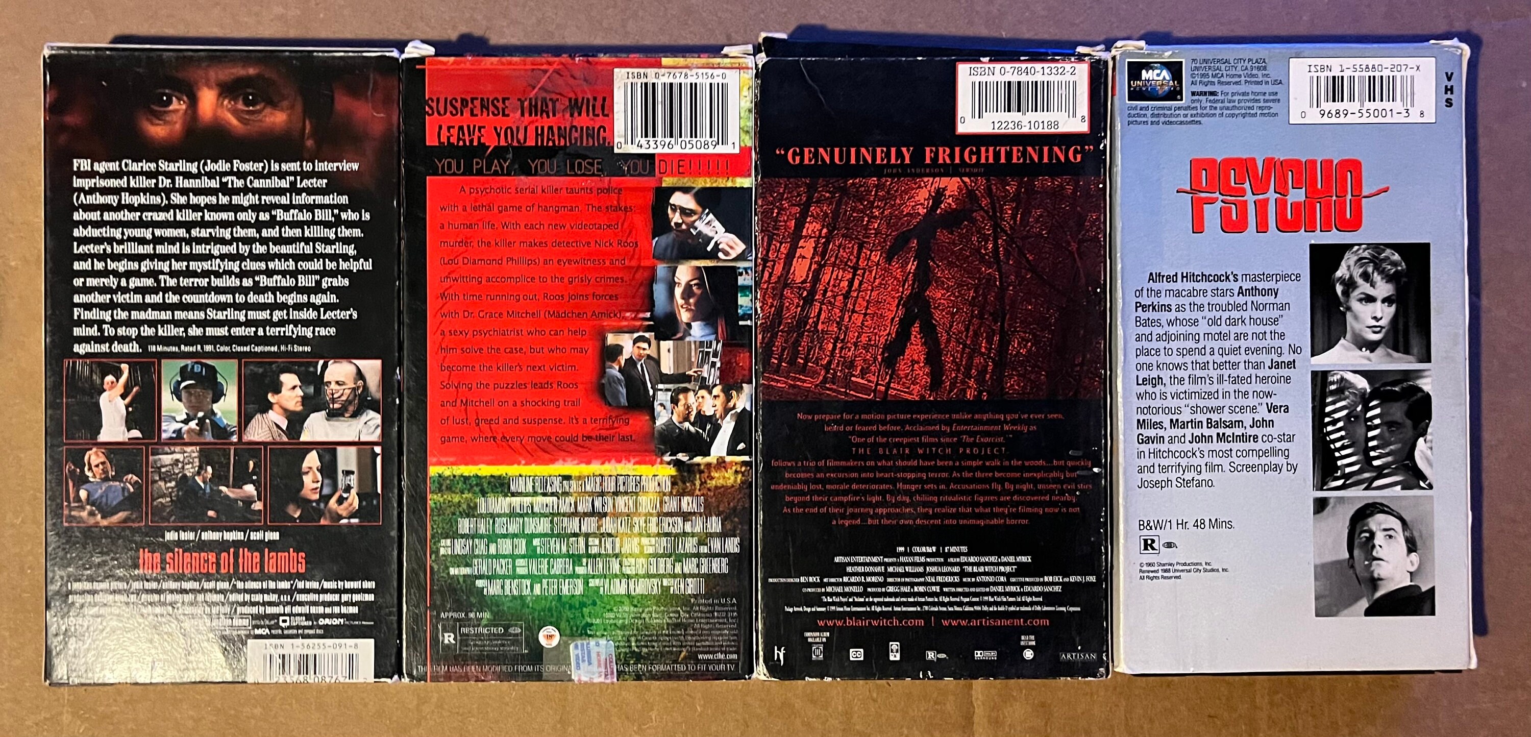 Horror Movies VHS Lot - Etsy Australia