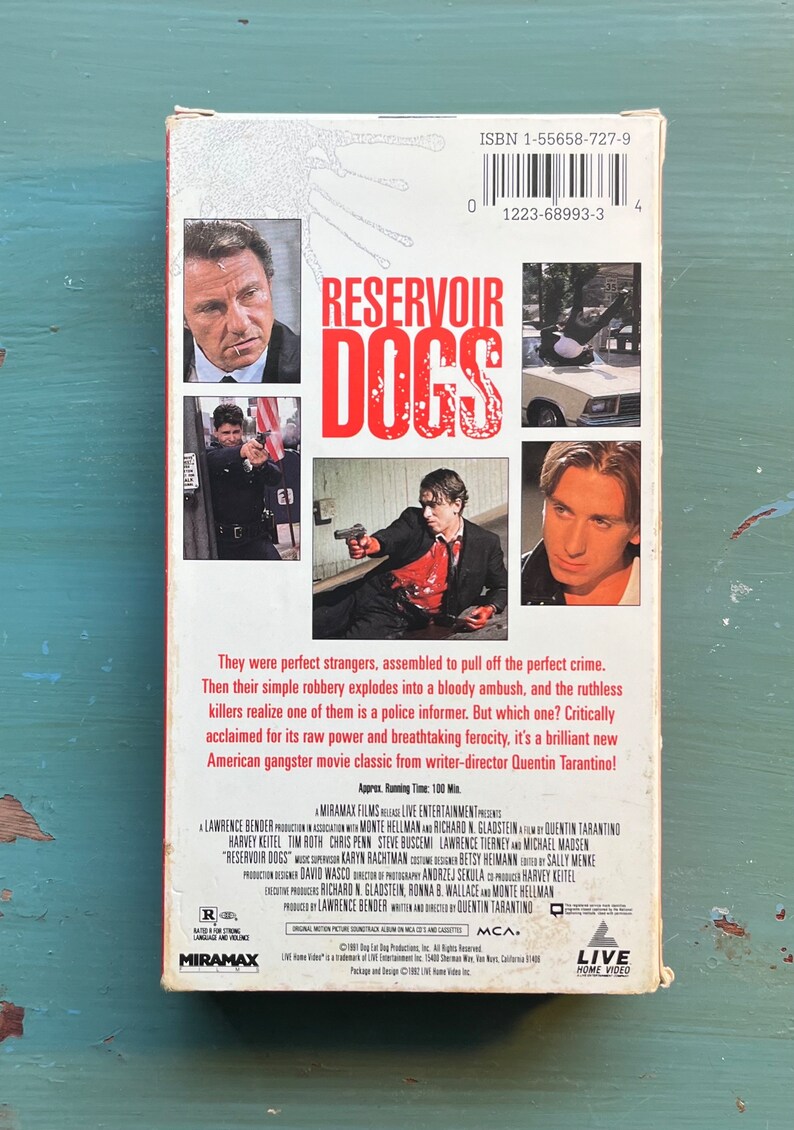 Reservoir Dogs VHS - Etsy