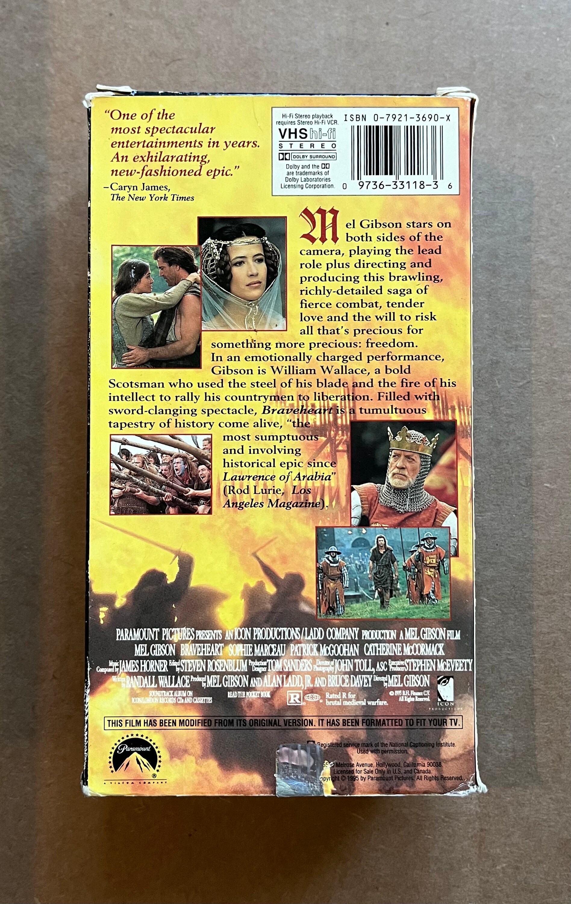 Braveheart VHS - Etsy