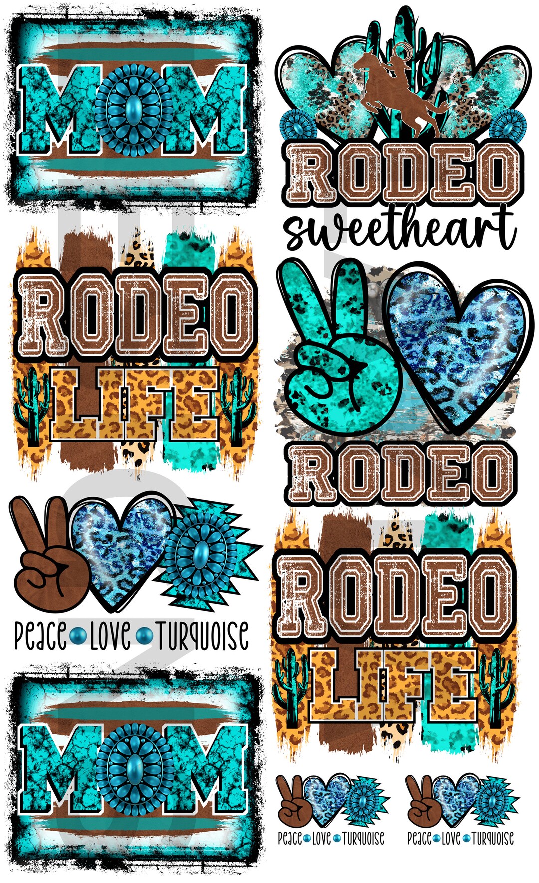 DTF Transfers Gang Sheet 22x36 Rodeo Western - Etsy