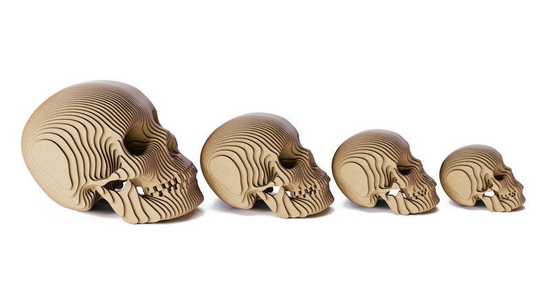 Laser Cut Skulls, Multiple Sizes, SVG, .lbrn, Template - Etsy