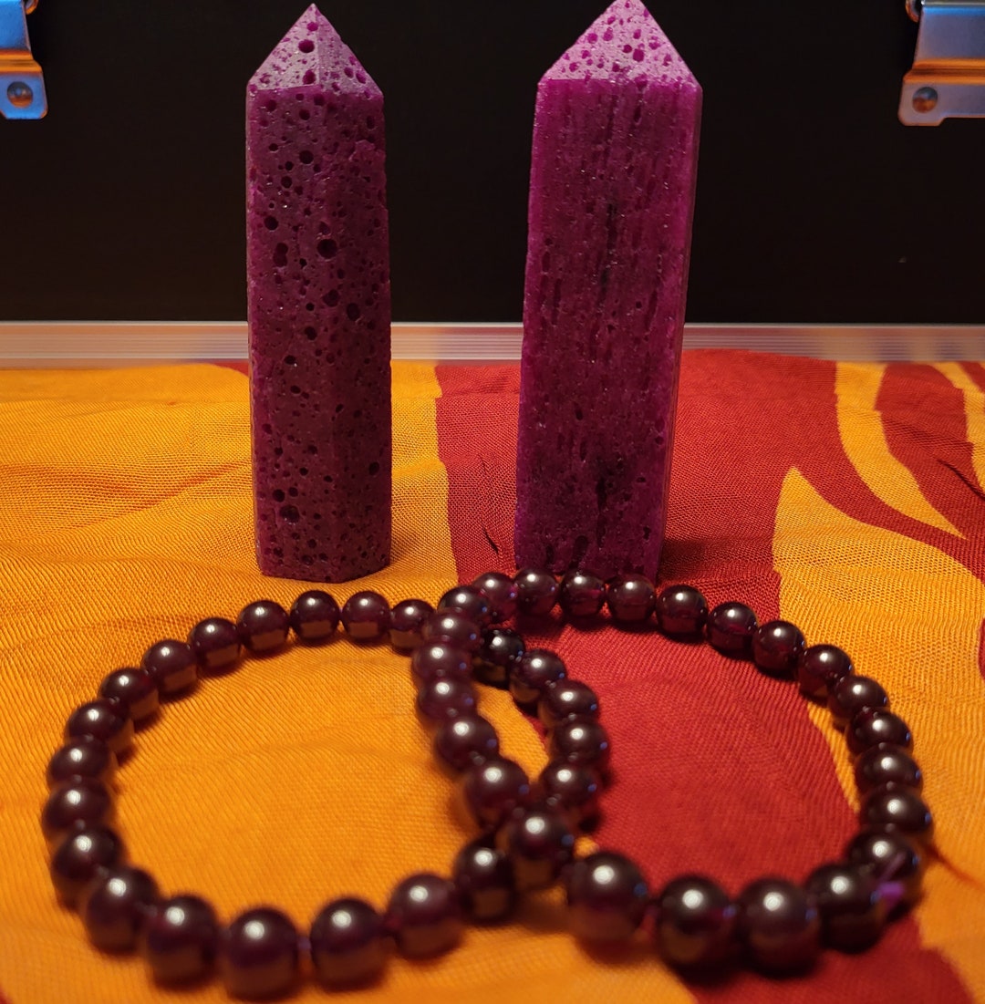 Beautiful Ruby Points Medium Towers - Etsy