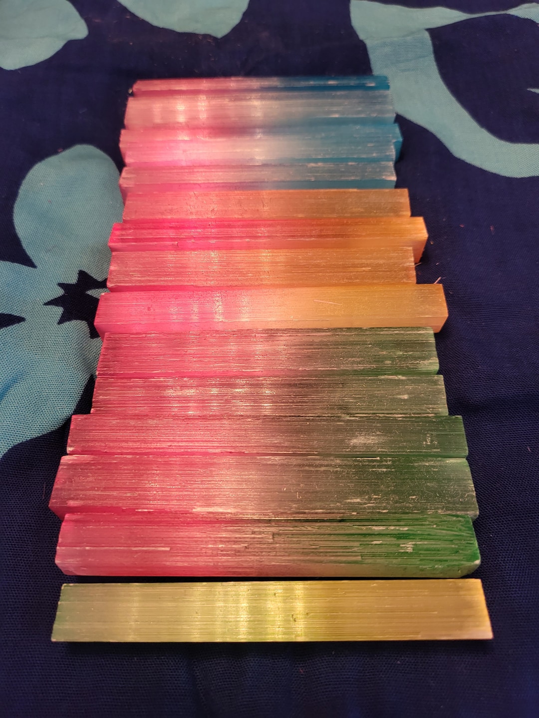 Aura Rainbow Color Selenite Sticks - Etsy