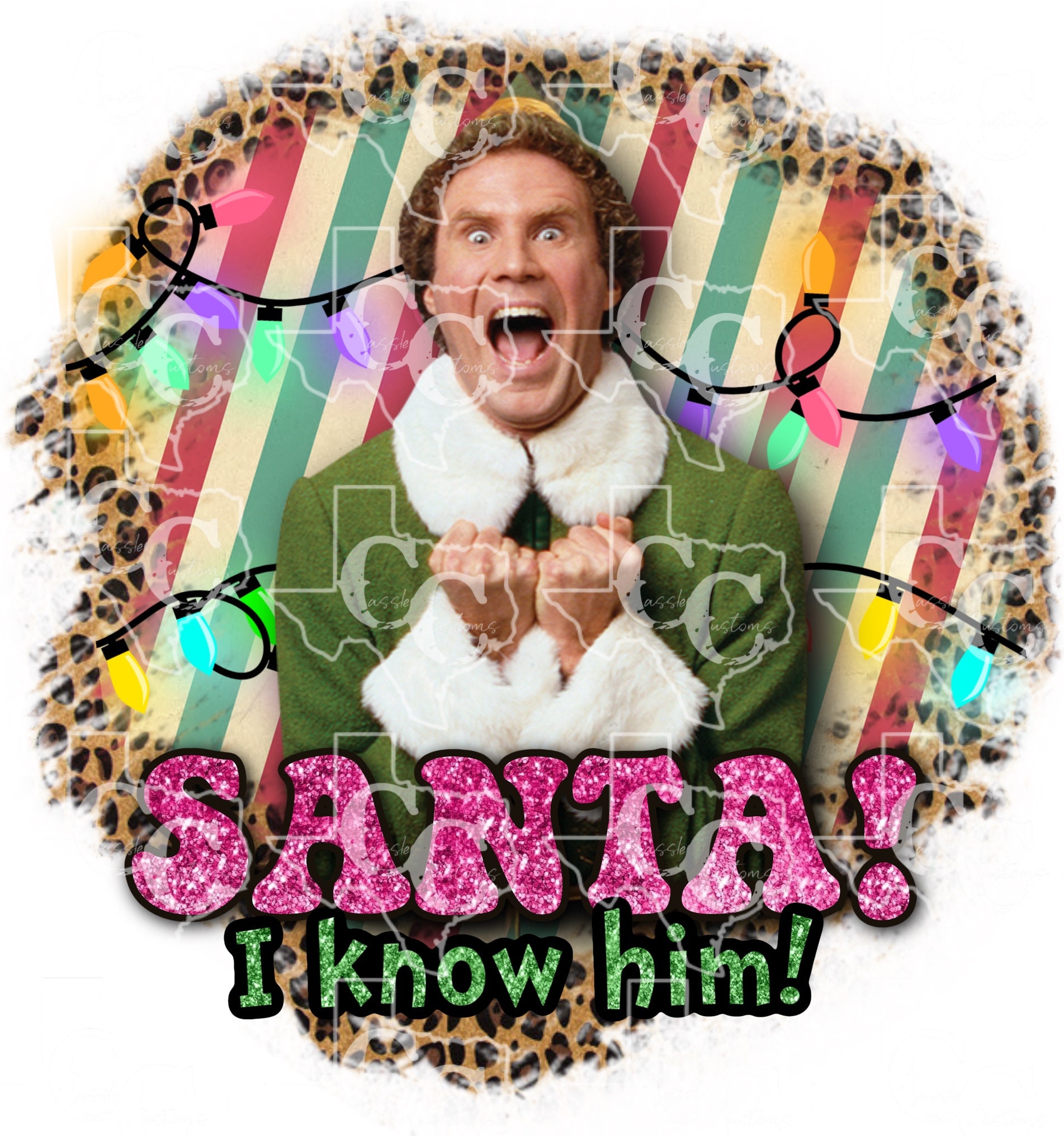 Buddy the Elf Santa I Known Him PNG Digital File Only - Etsy