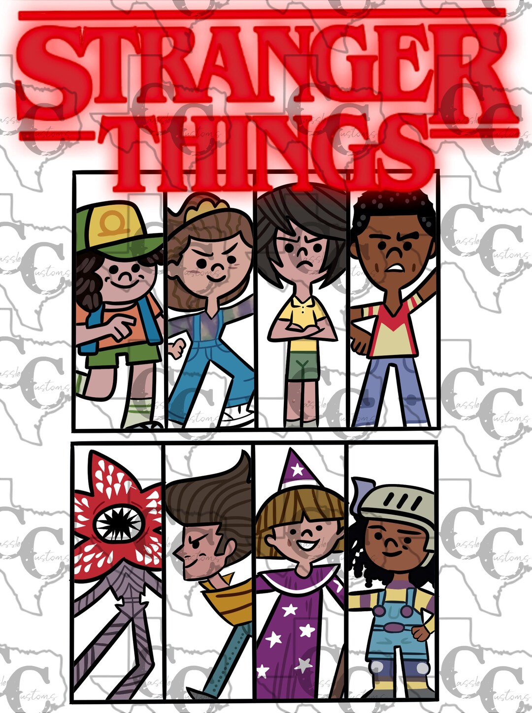 Dibujos animados de cosa extraña PNG - Etsy España