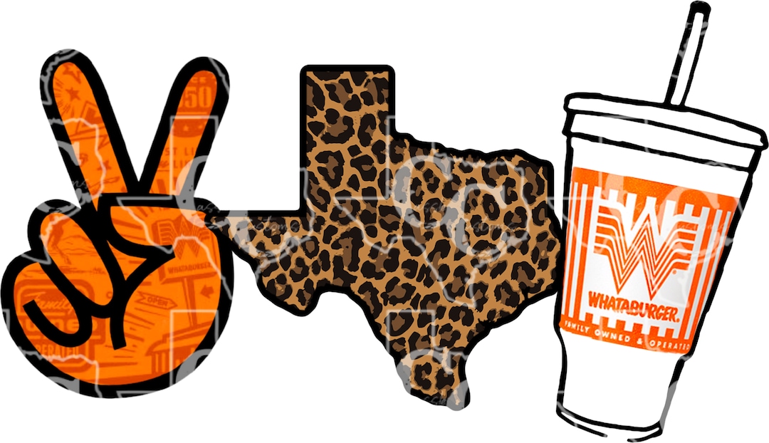 Peace Love Whataburger Png - Etsy